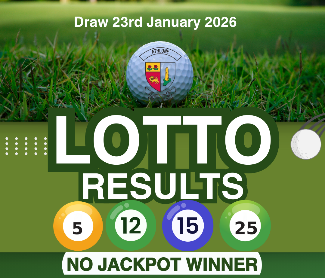 Jackpot: €9,400 - Athlone Golf Club